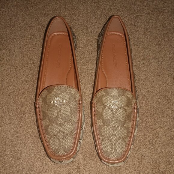 Coach | Shoes | Coach Gable Loafer Brown Signaturec Jacquardleather ...